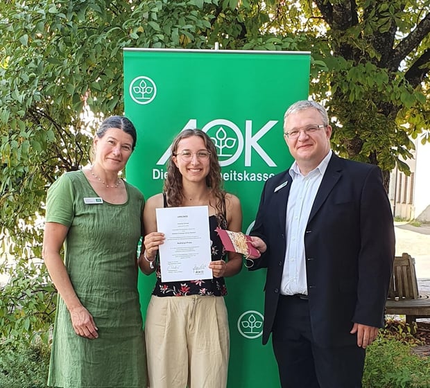 AOK verleiht Kofrányi-Preis an Abiturientin aus Ochsenhausen