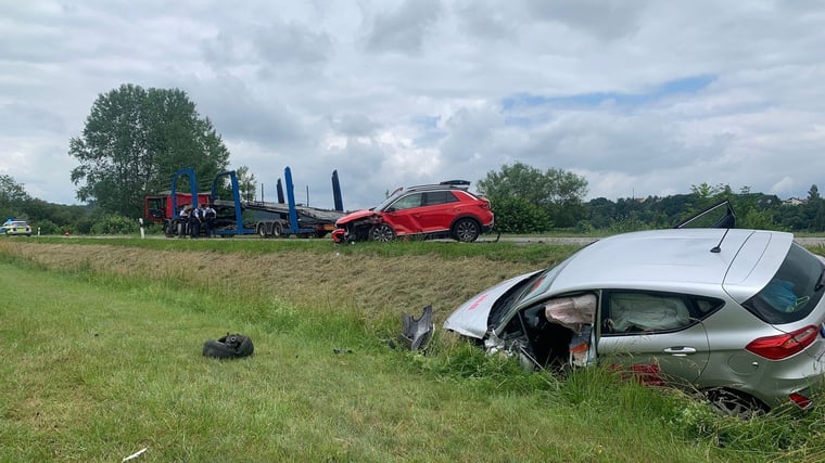 Unfall auf der B311 bei Krauchenwies fordert zwei Verletzte