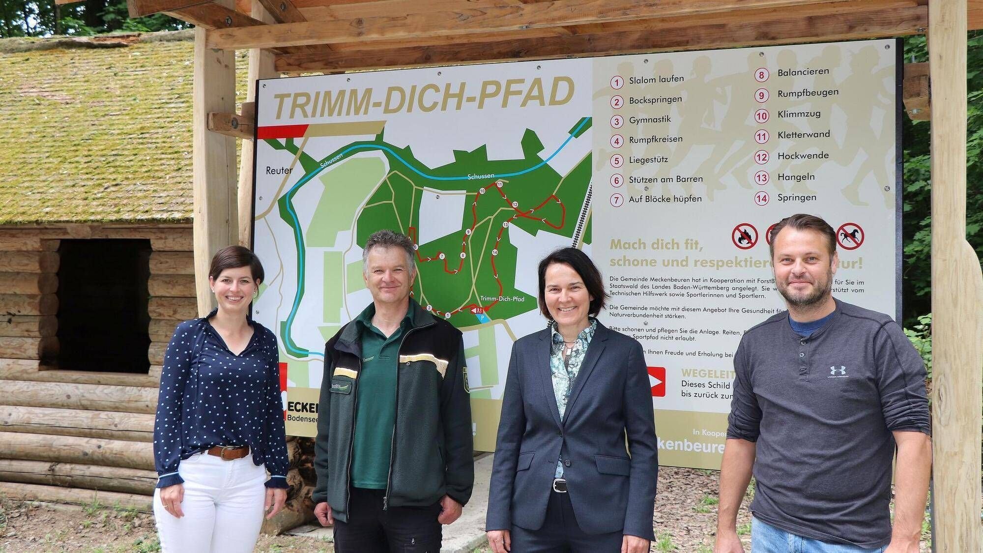 Training und Naturerlebnis zugleich: Trimm-Dich-Pfad wurde neu gestaltet