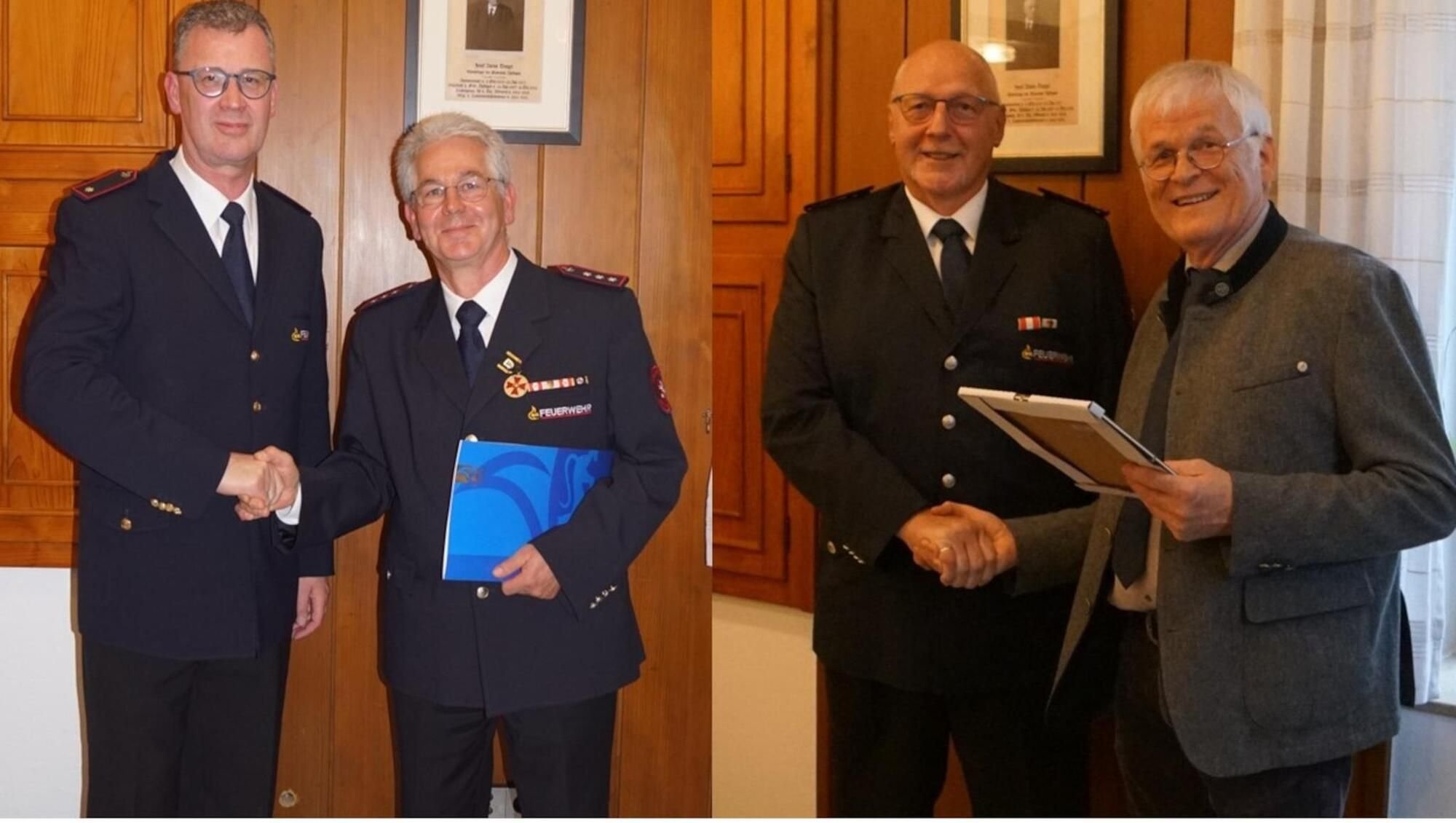 Herbert Glutsch und Robert Renz feierlich geehrt