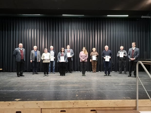 Ehrungen beim Musikverein Rindelbach