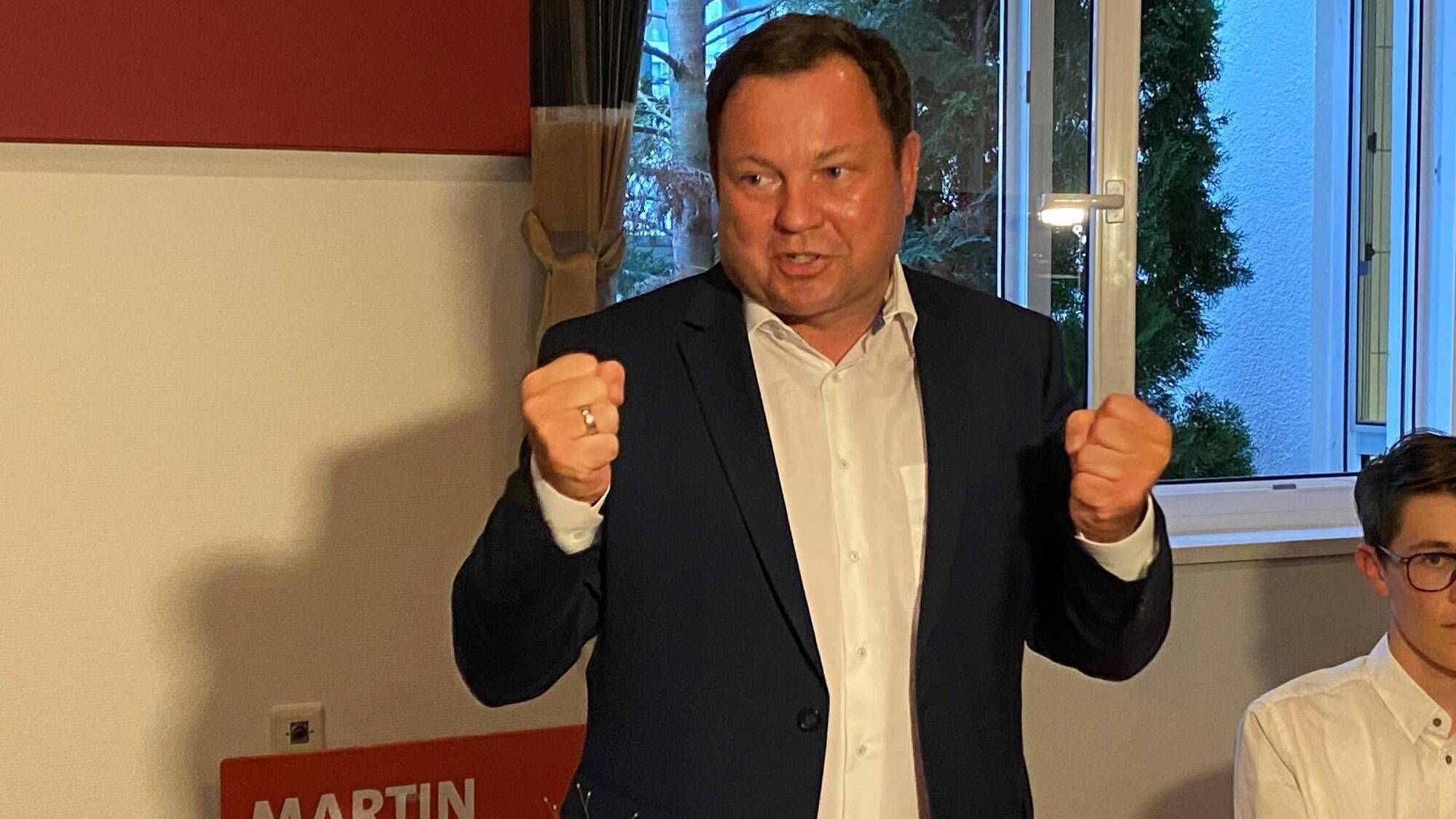 Martin Gerster freut sich über die „Aufholjagd“ der SPD Martin Gerster freut sich über die „Aufholjagd“ der SPD