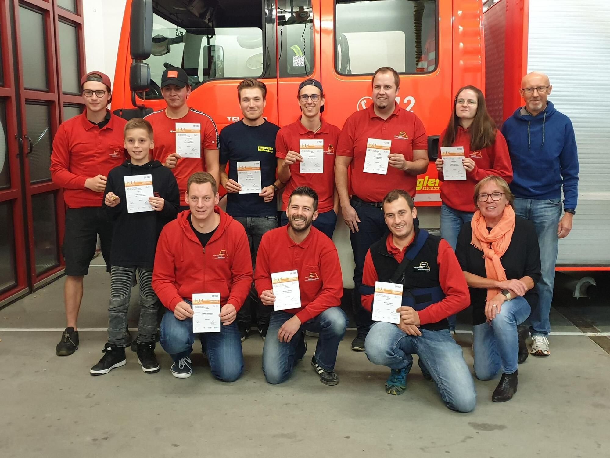 Mitglieder der Feuerwehr Weißensberg ausgezeichnet