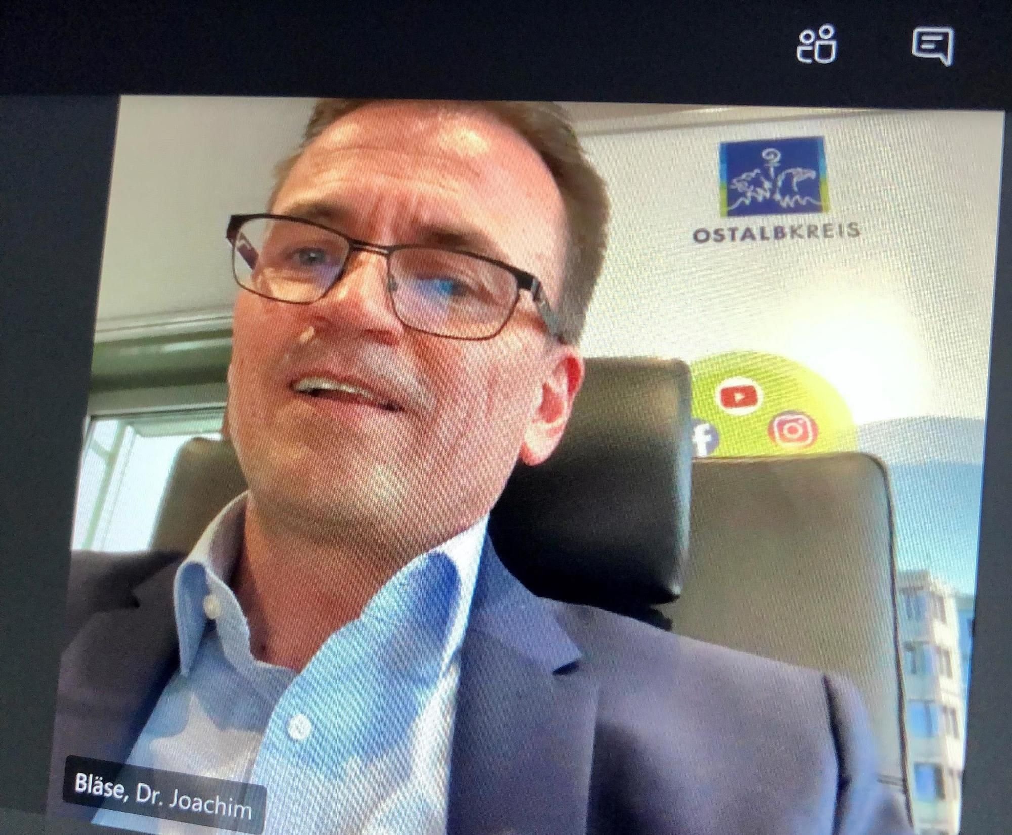 Landrat Bläse hat das Herz auf der Zunge