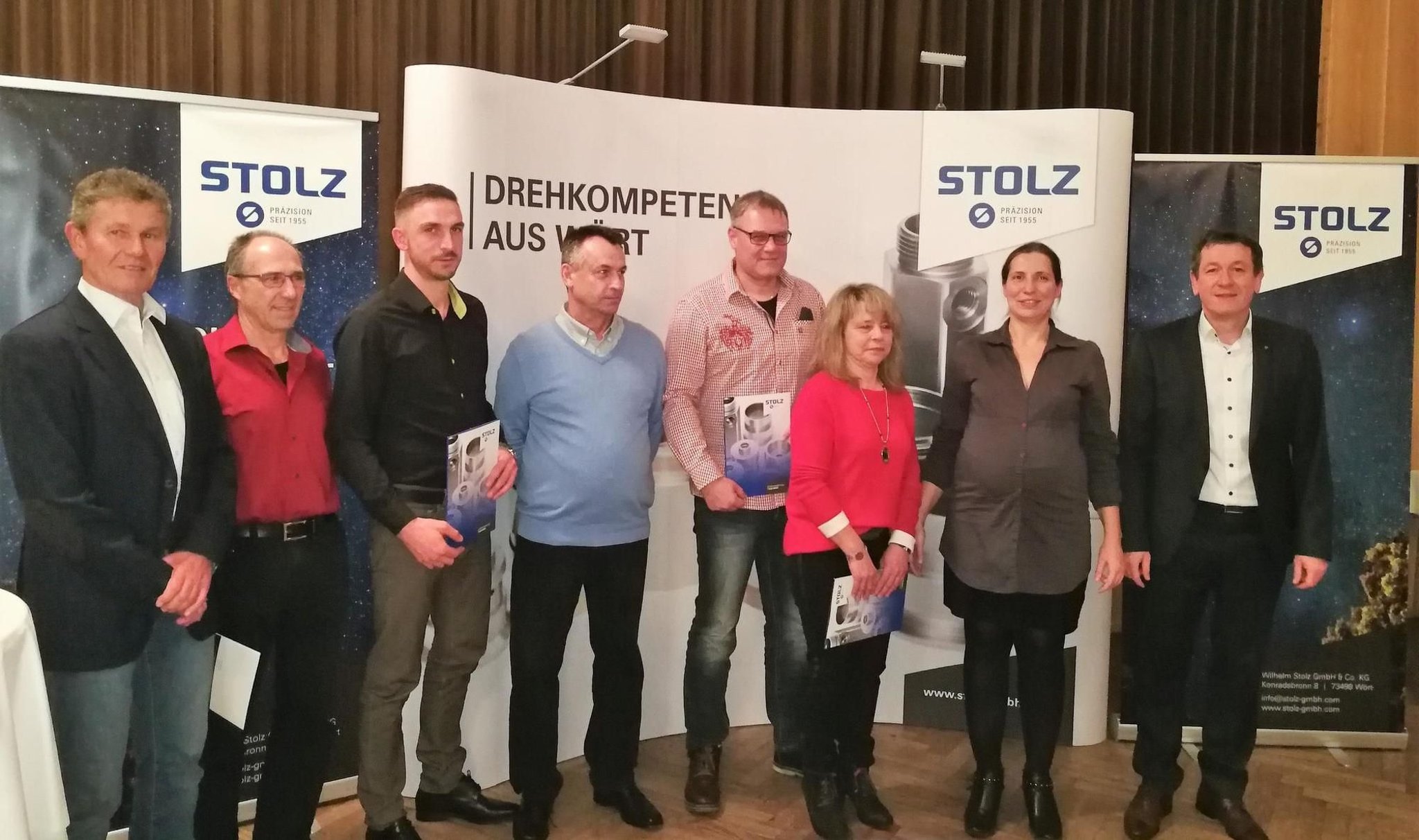 Ehrungen bei der Wörter Firma Stolz