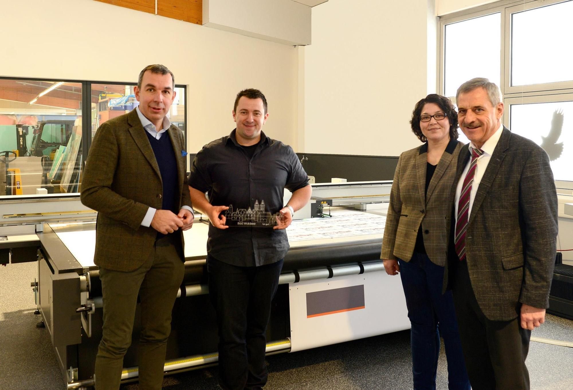 Stadtverwaltung Bad Waldsee besucht Firma Wissinger