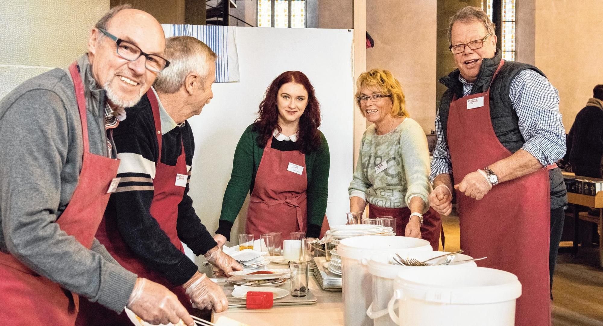 Agnieszka Brugger im Einsatz für die Ravensburger Vesperkirche