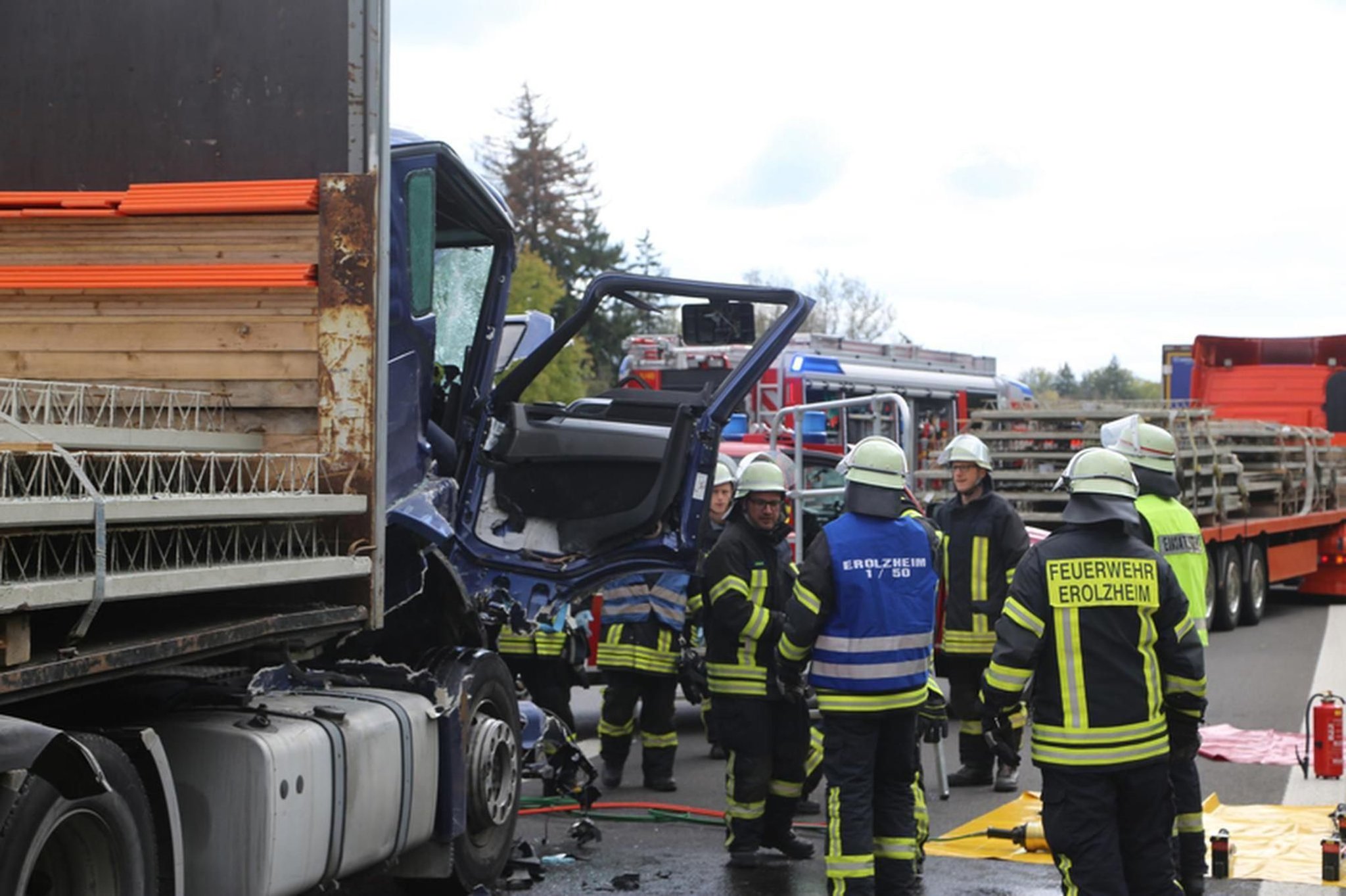 Schwerer Unfall auf der A7 bei Berkheim