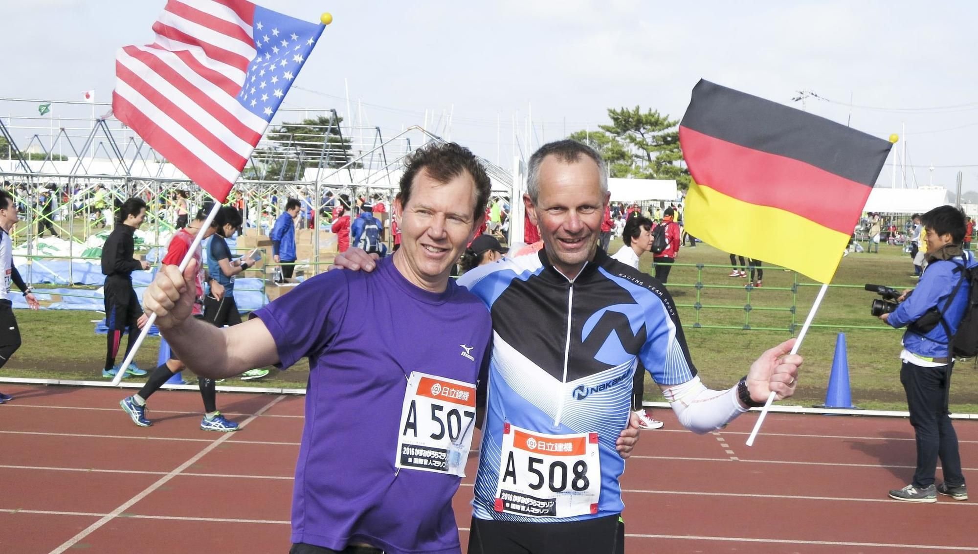 Mitarbeiter der Häfler Stadtverwaltung läuft in Japan