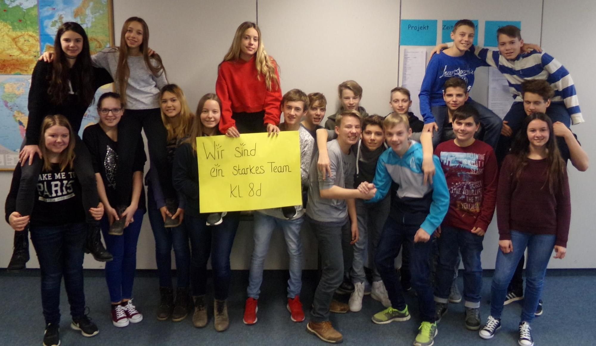 Ein starkes Team: die 8d aus Abtsgmünd