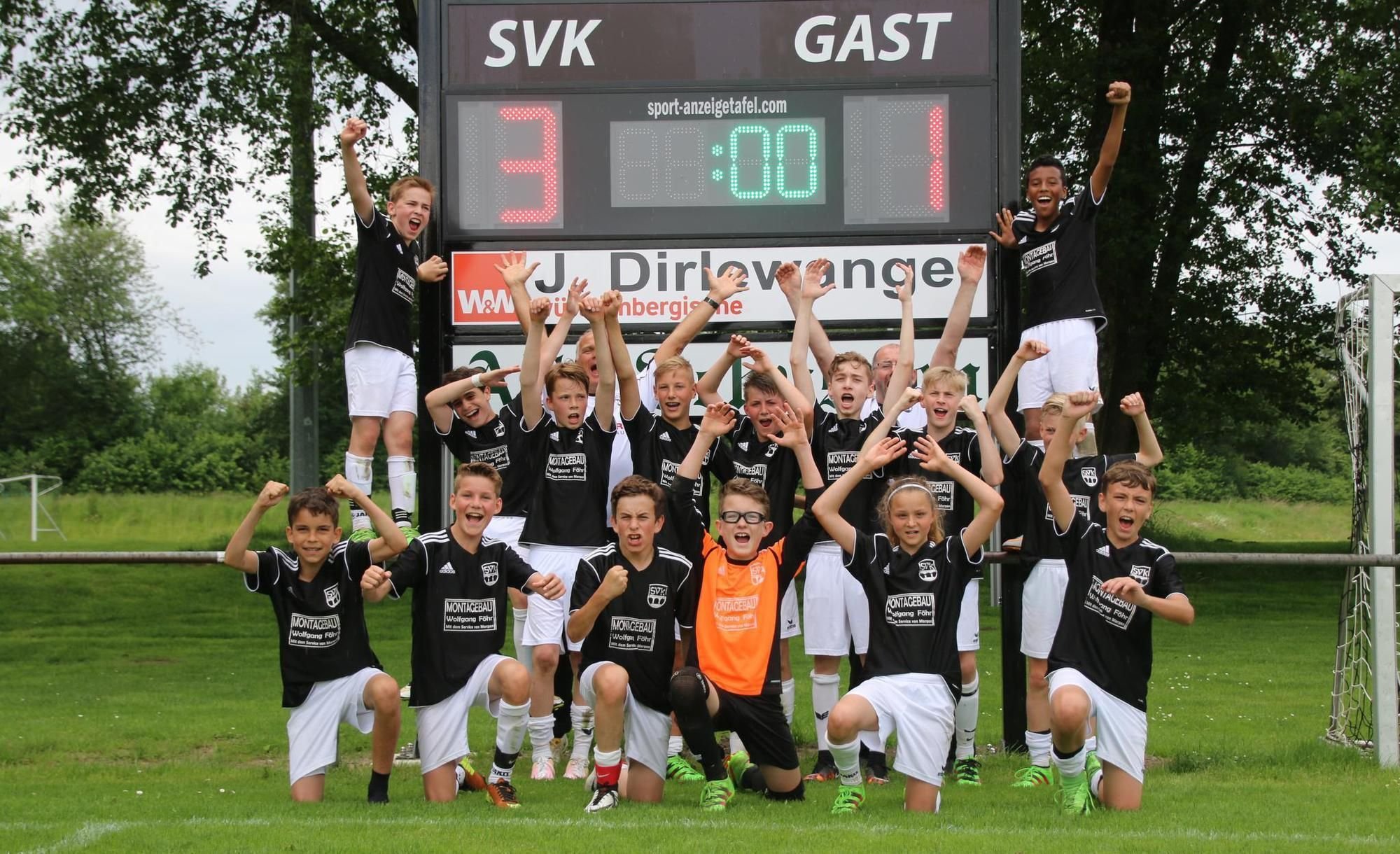 U13-Fußballjugend des SV Kehlen ist Vizemeister
