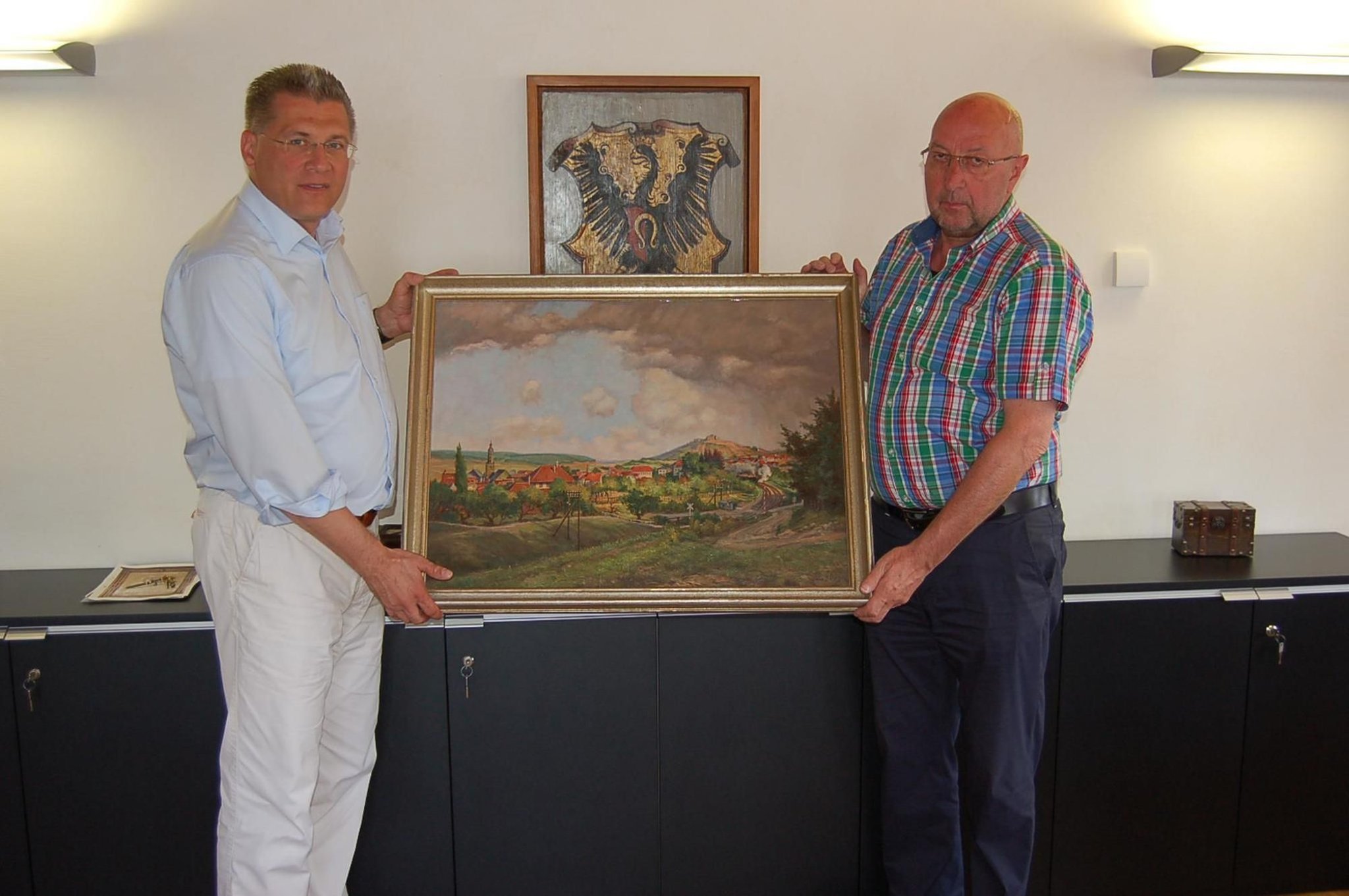 Hans Steimle spendet Bopfingen-Gemälde