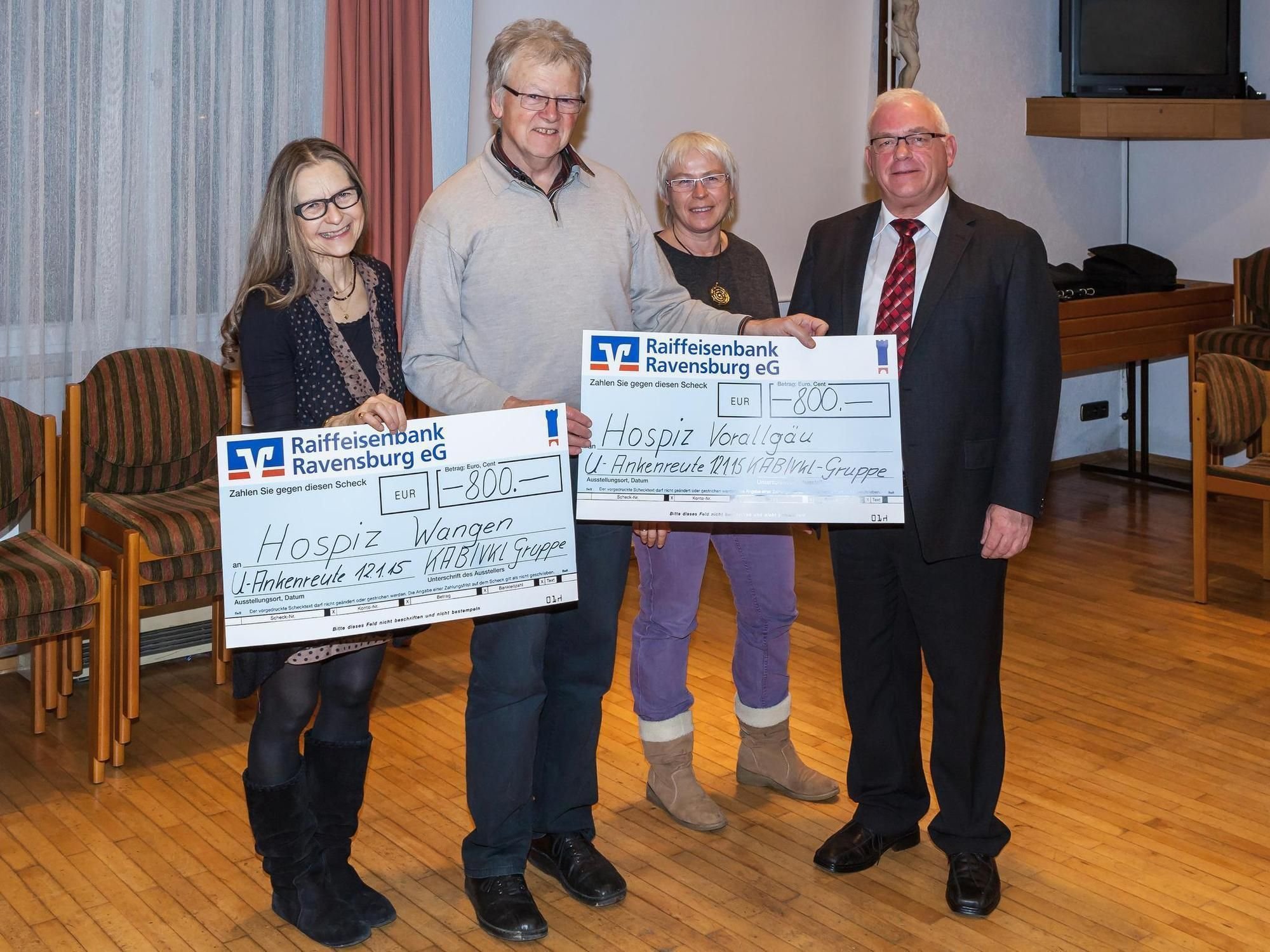 KAB Unterankenreute spendet an Hospizgruppen