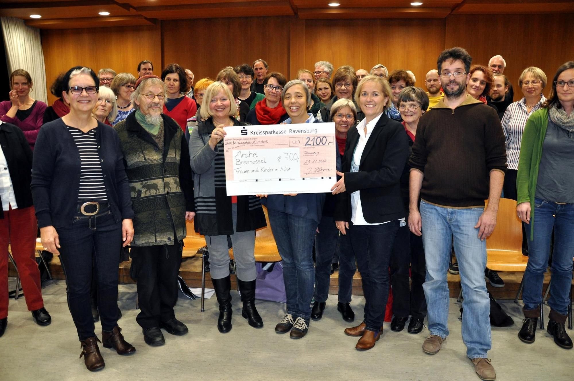 Konzert-Chor Ravensburg spendet 2100 Euro