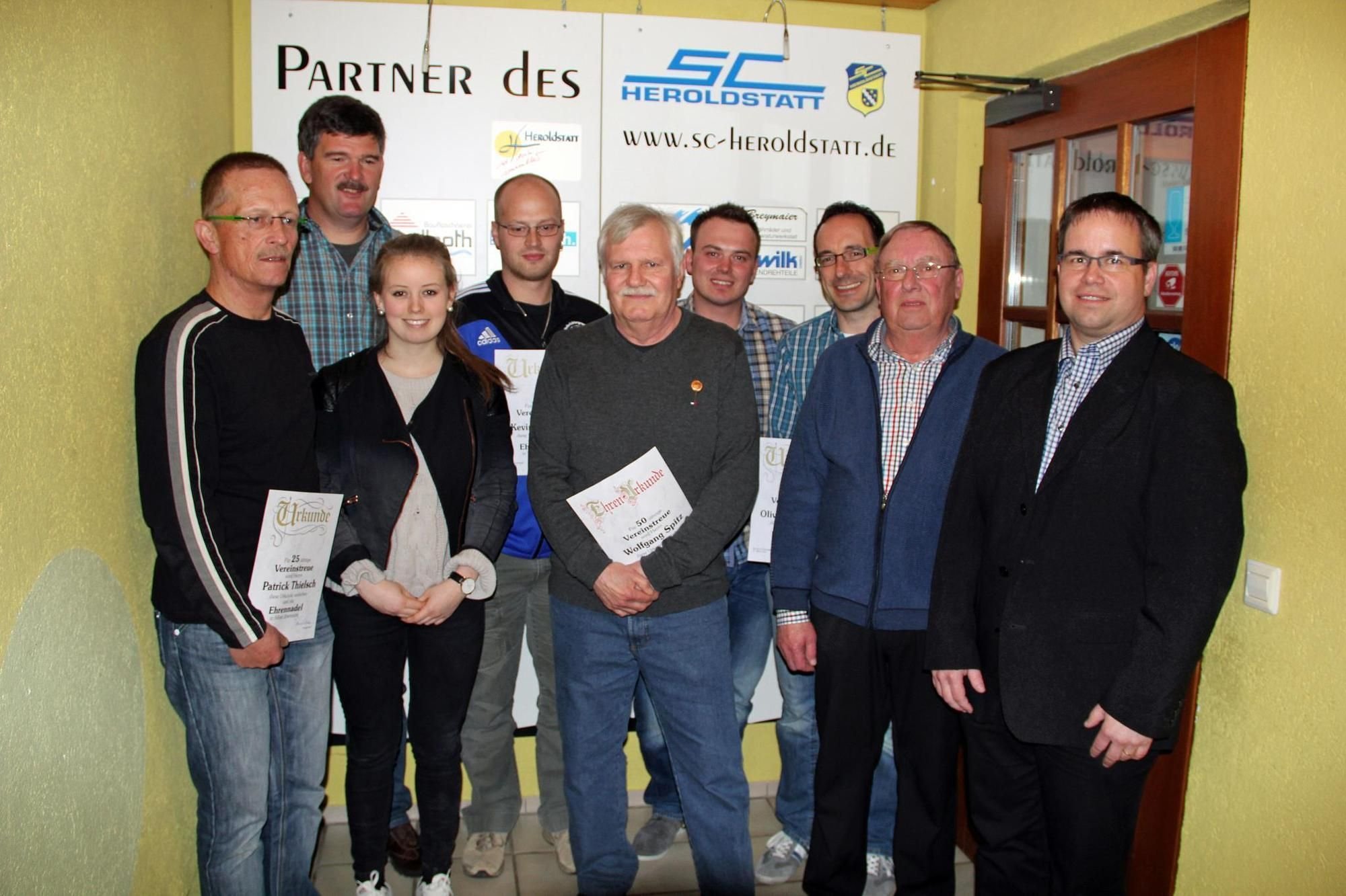 Wolfgang Erb und Anton Rommel seit 60 Jahren im SCH