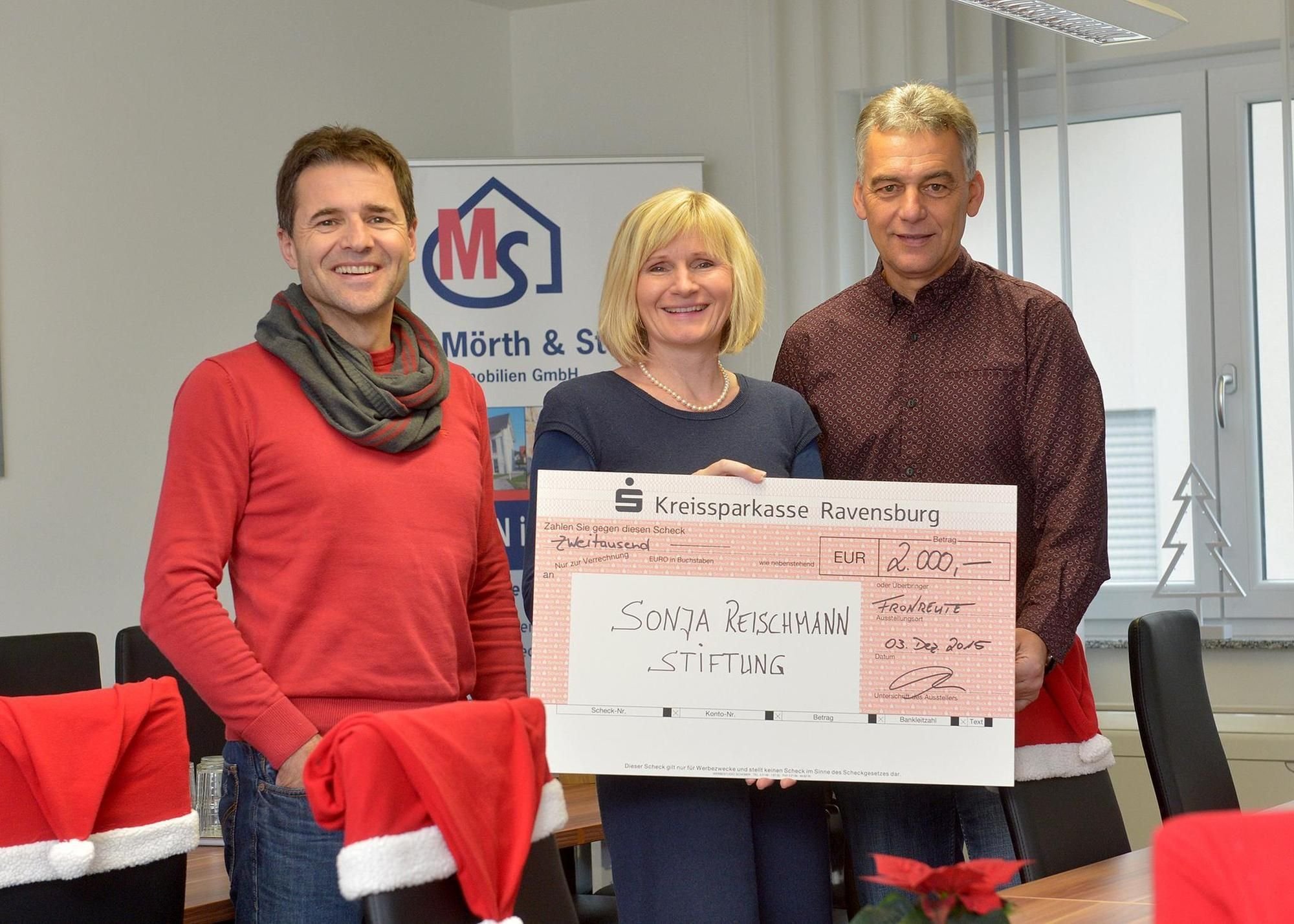 Sonja-Reischmann-Stiftung bekommt 2000 Euro