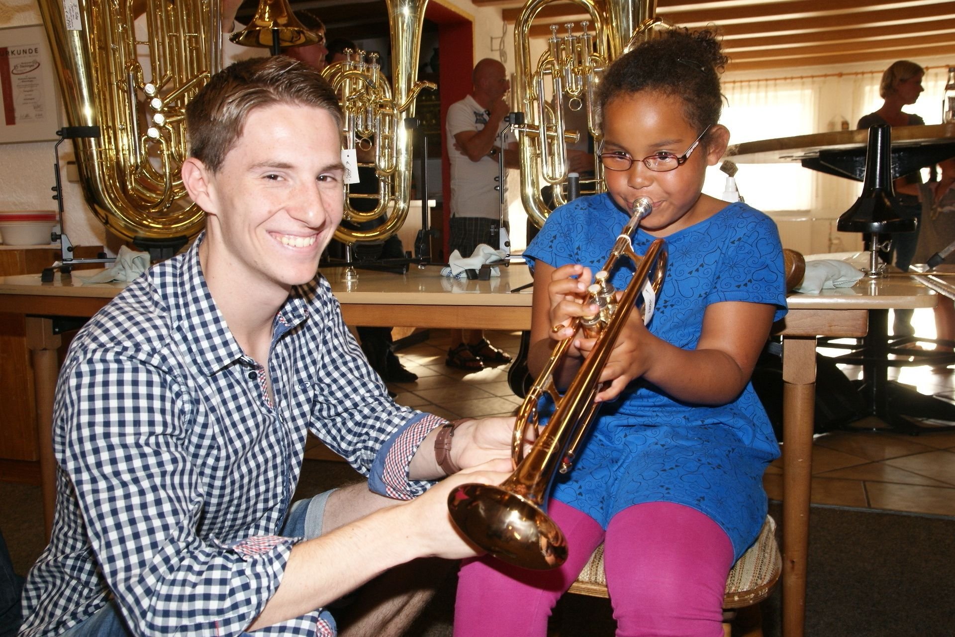 Die ersten Töne kommen schon ganz gut