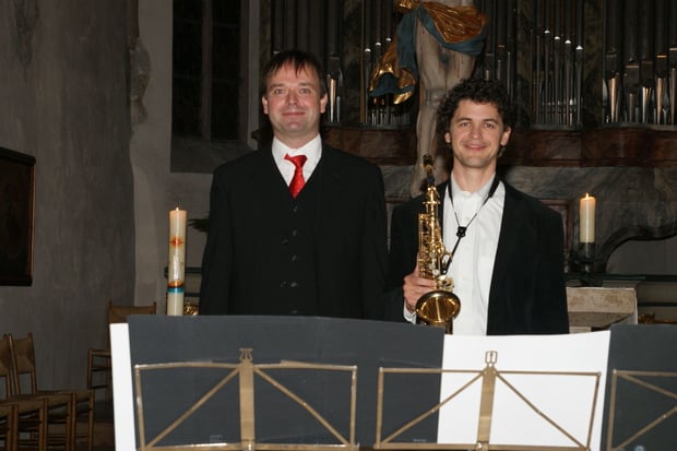 Segmehl und Kibler musizieren in Rottenacker am Stück