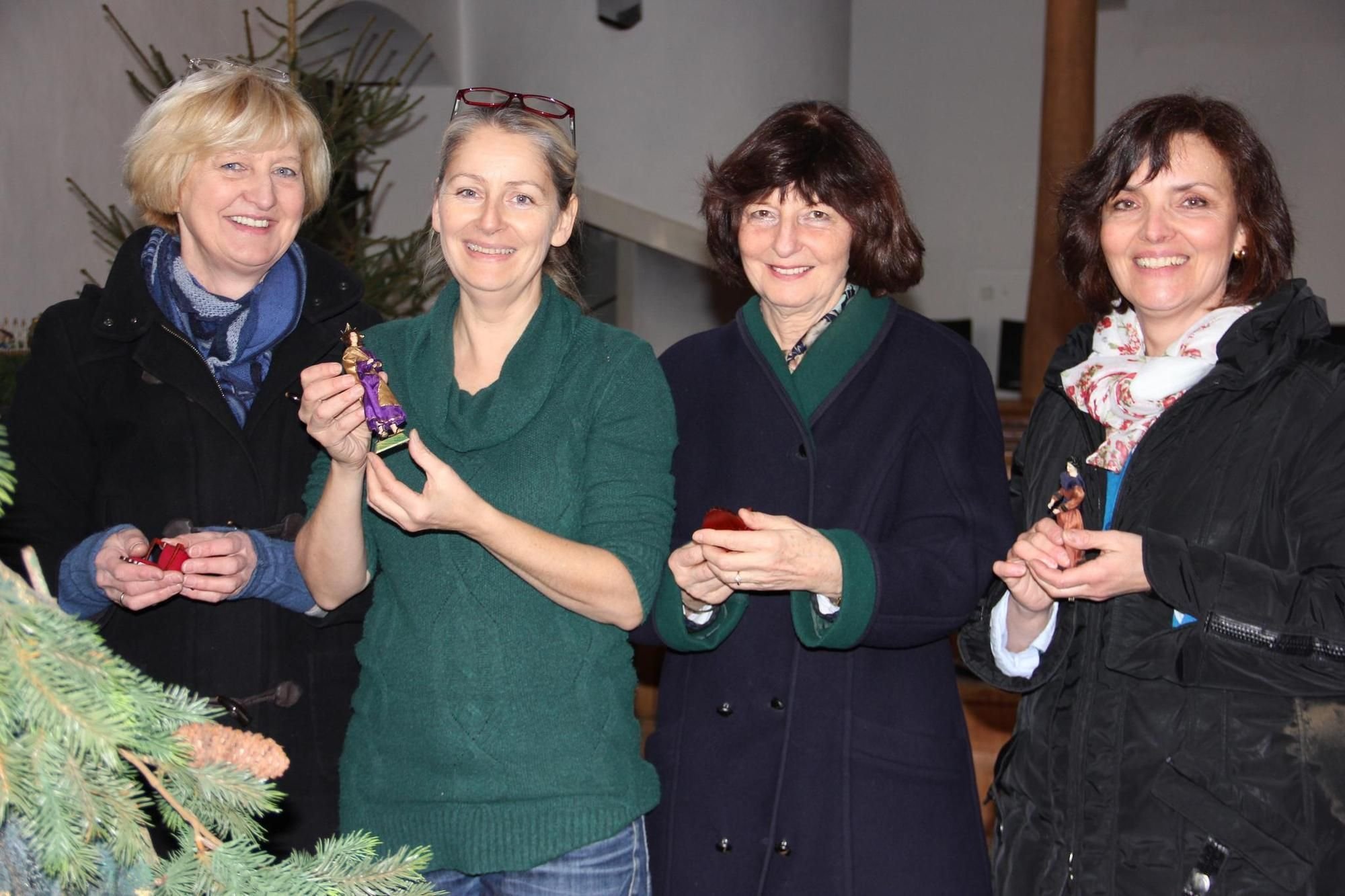 Die Krippe in der Spitalkirche ist aufgebaut