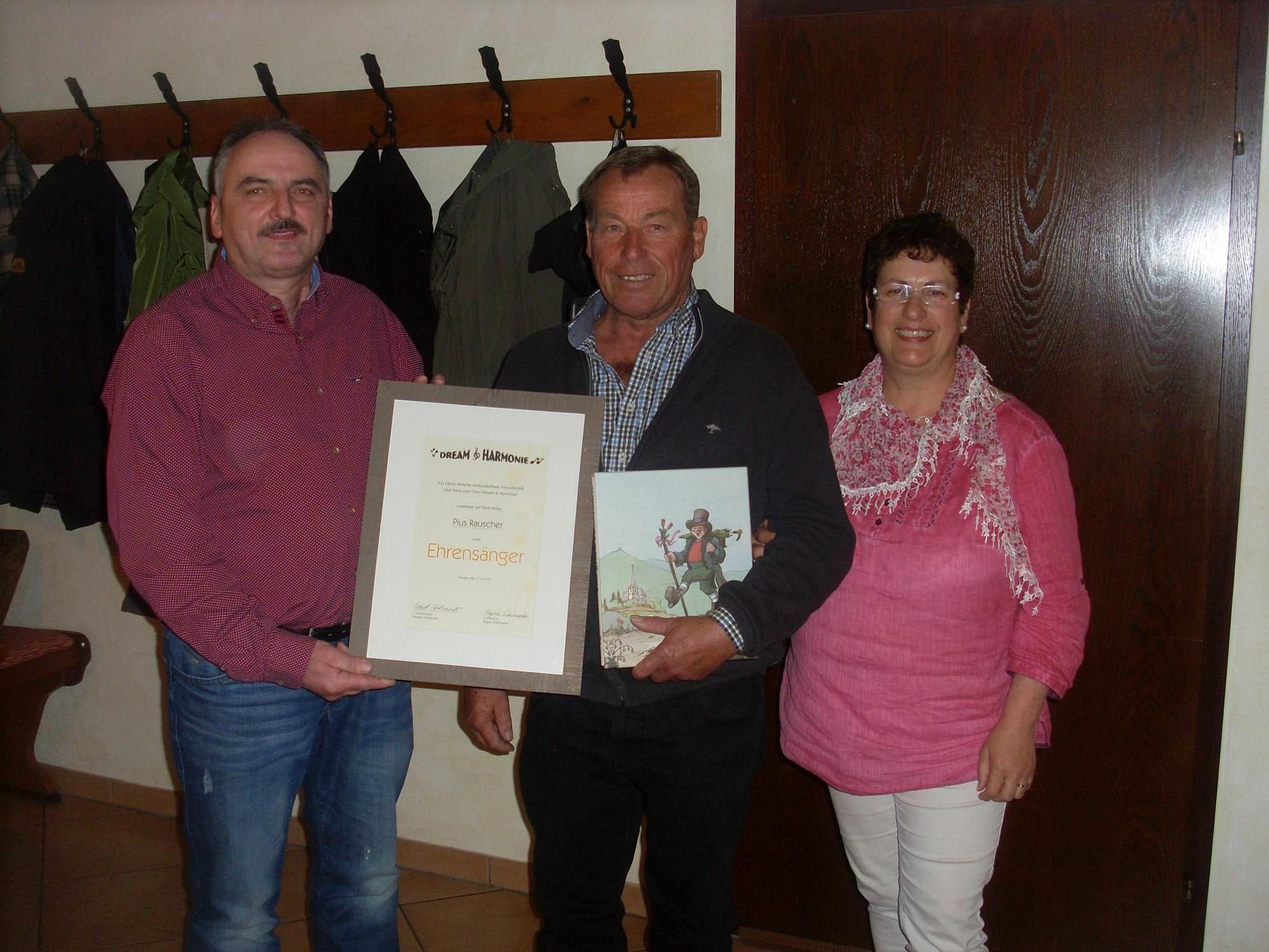 Pius Rauscher zum Ehrensänger ernannt