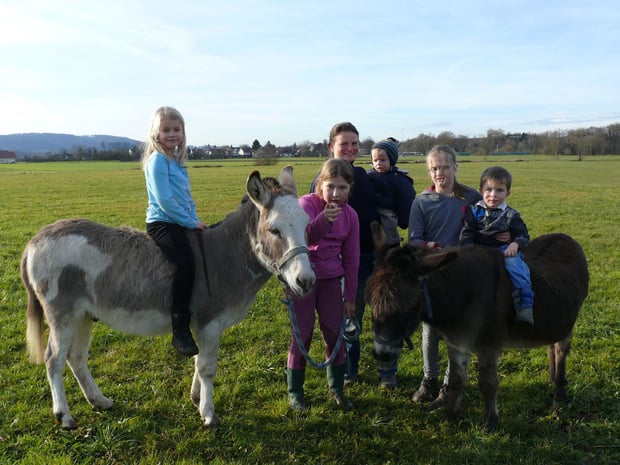 Esel sind ihre Leidenschaft