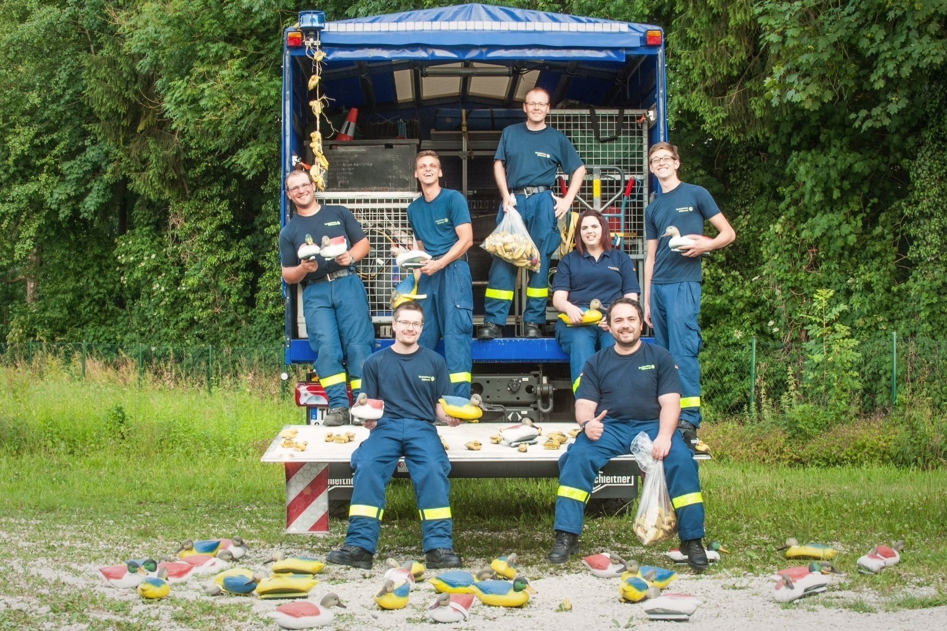 THW sortiert die Enten