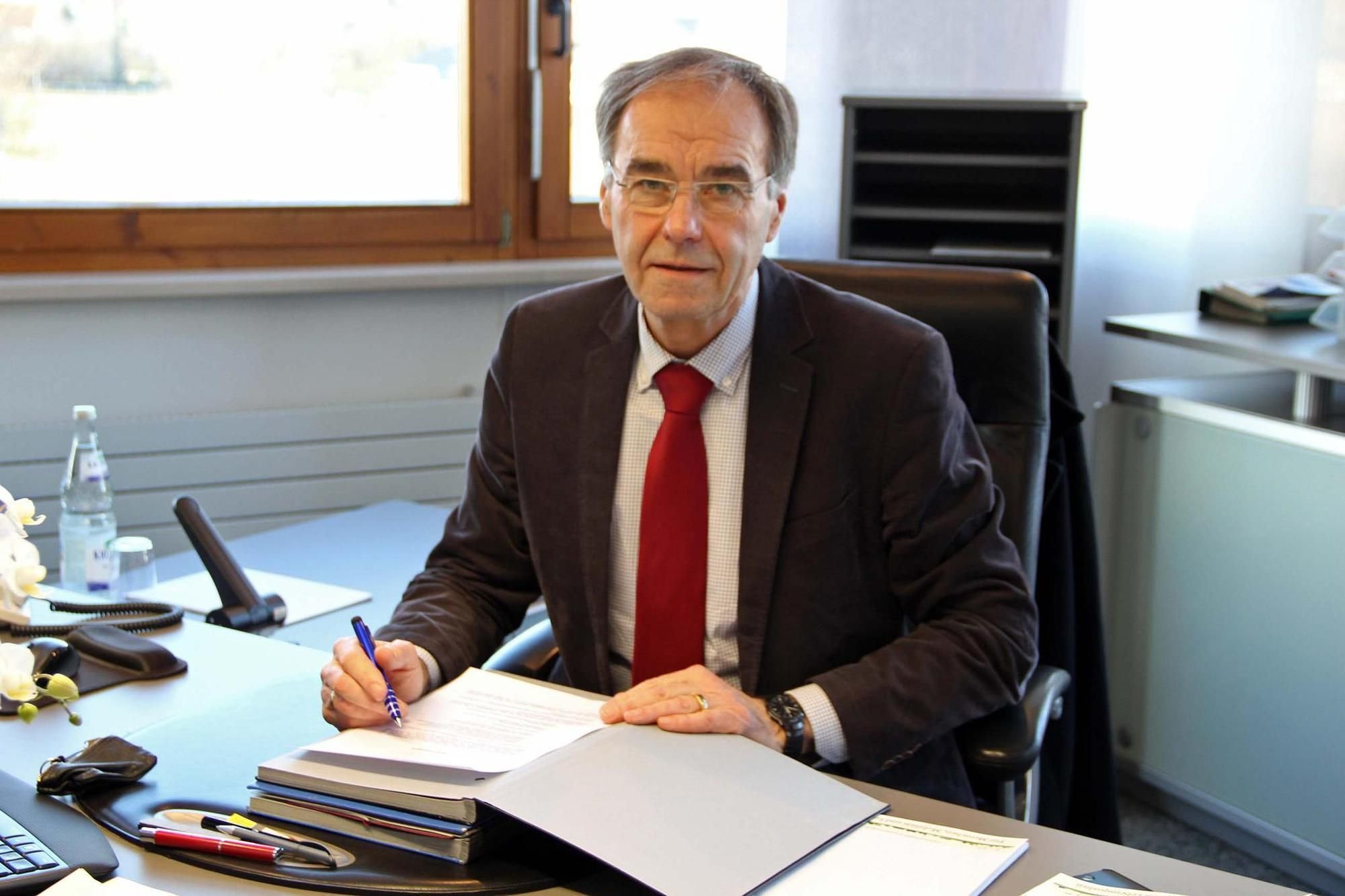 Karl Ogger ist im Vorstand der Baugenossenschaft Münsingen