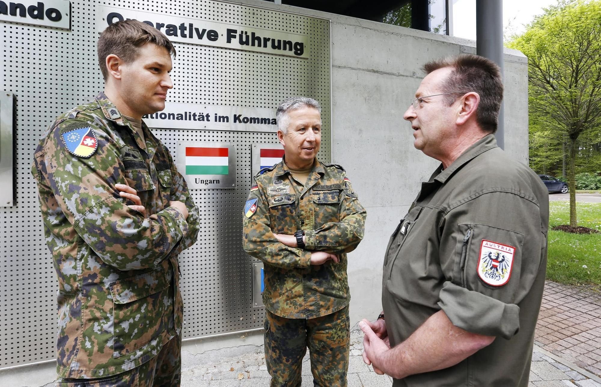 Soldaten leben Idee von europäischer Armee