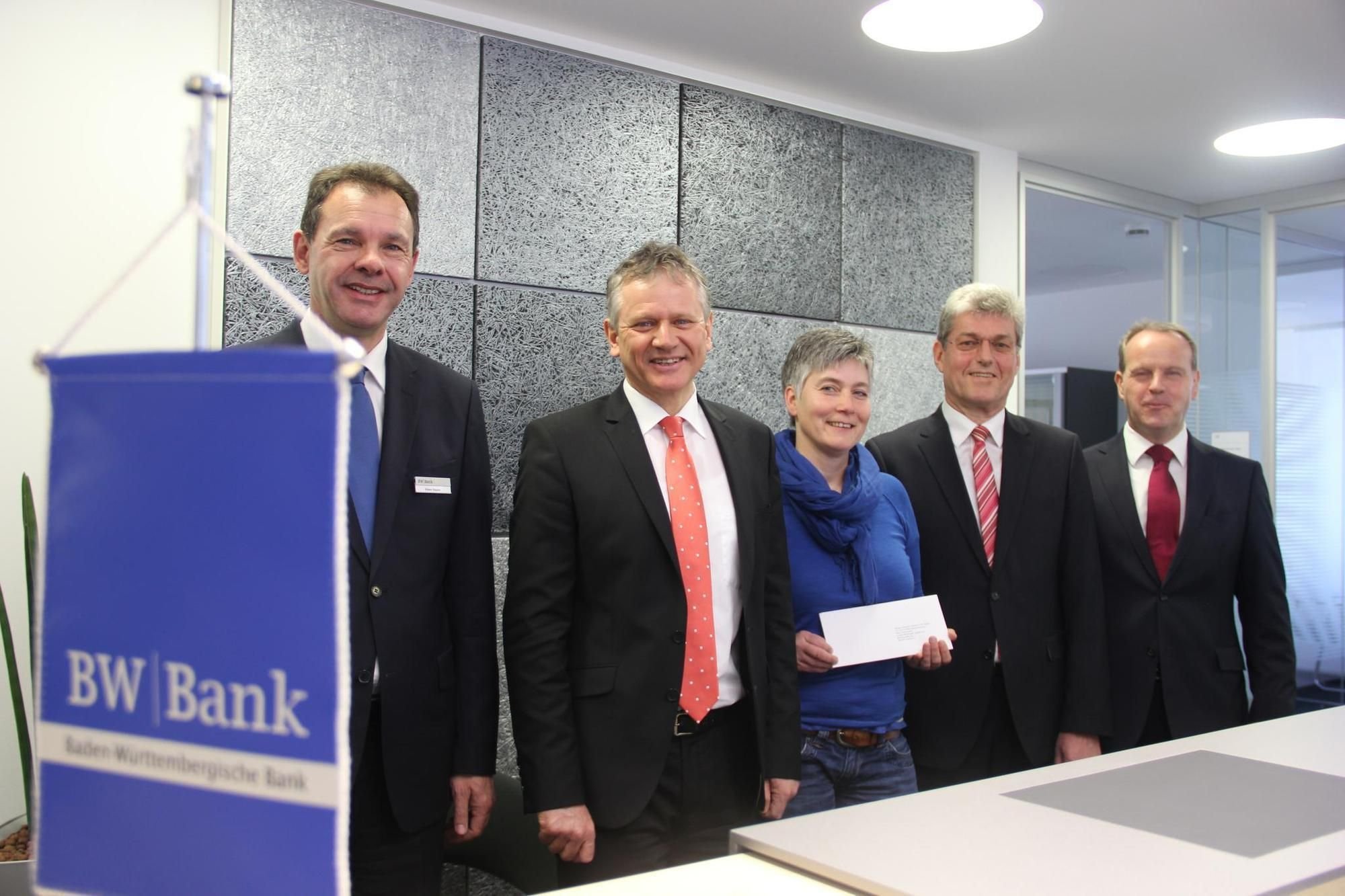 BW-Bank spendet 5000 Euro an Bürgerstiftung