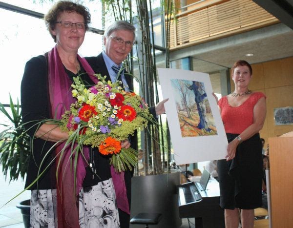 Schüler wünschen Jürgen Tetzner weiterhin viel Freude an der Mathematik