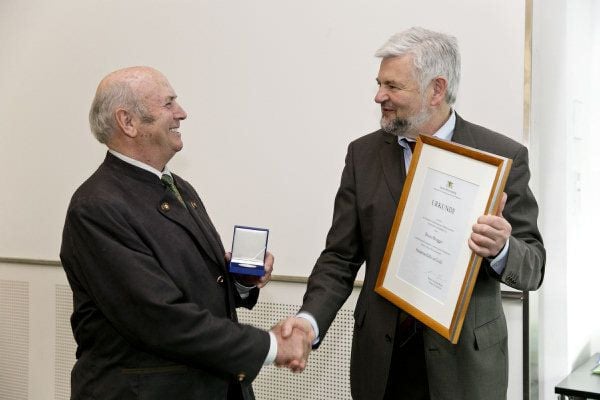 Staatsmedaille in Gold für Bruno Brugger