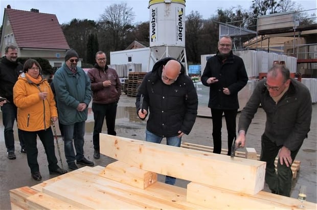 Richtfest für Kitabau an Templiner Hyparschale