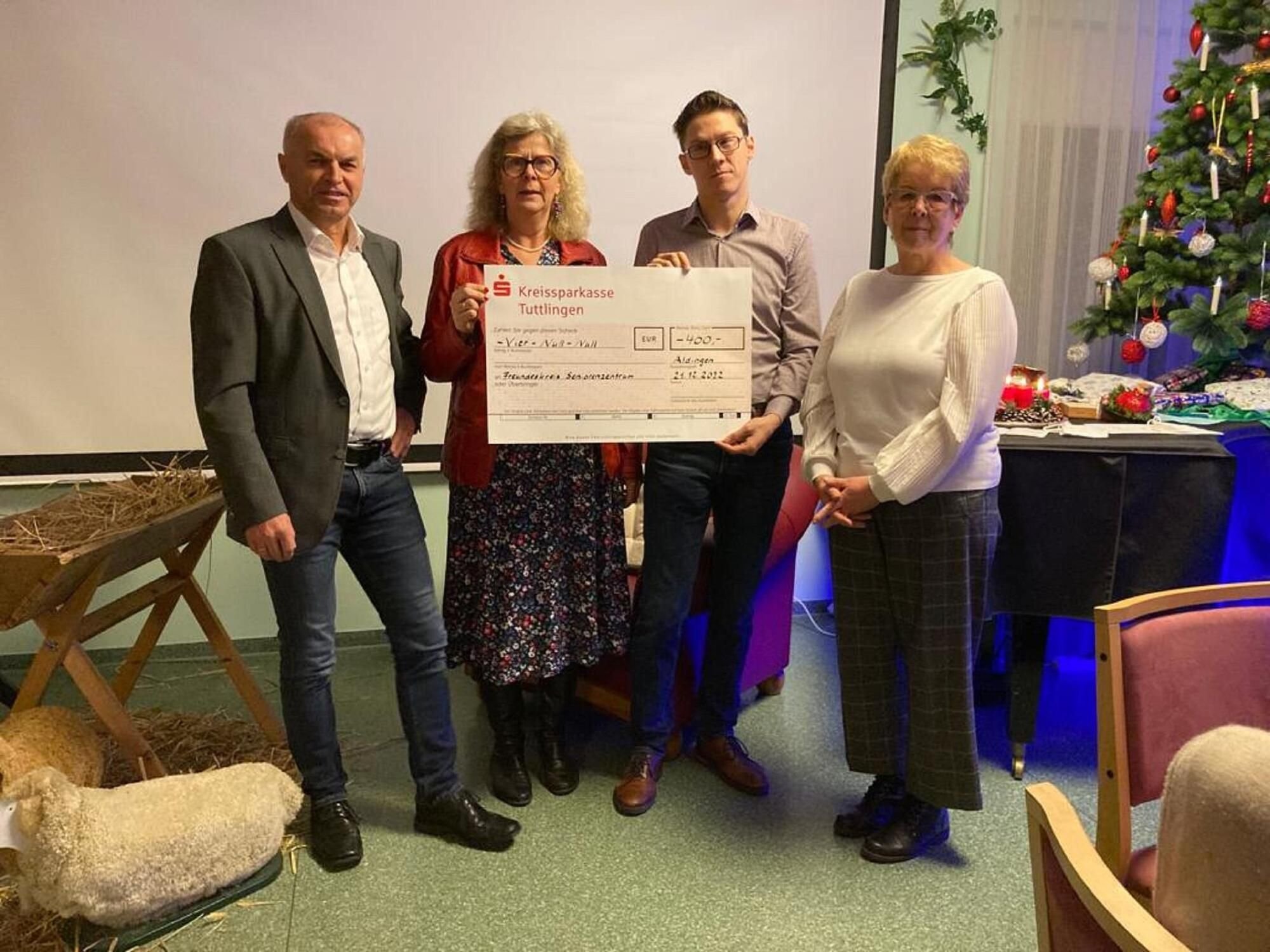 Spende an das Seniorenzentrum Aldingen vom TV Aixheim