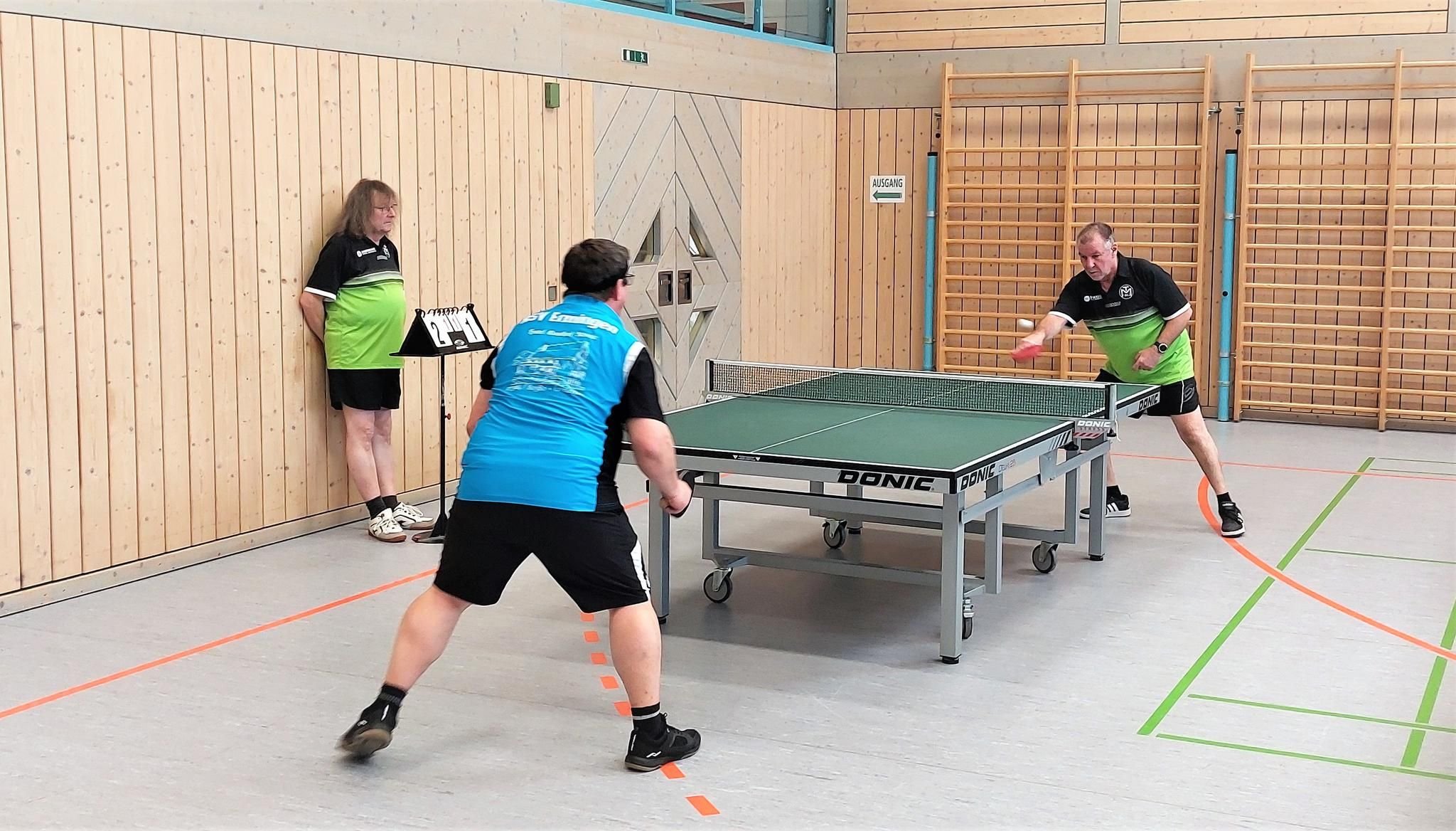 Die TVM–Tischtennis–Herren II bezwingen den RSV Ermingen