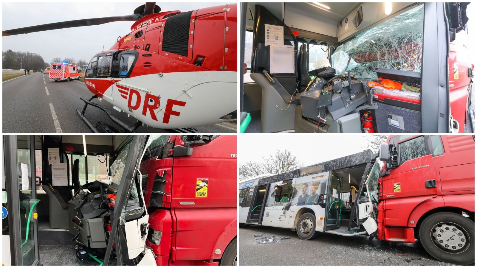 Biberach: Schulbus-Unfall mit Lkw in Waldseer Straße