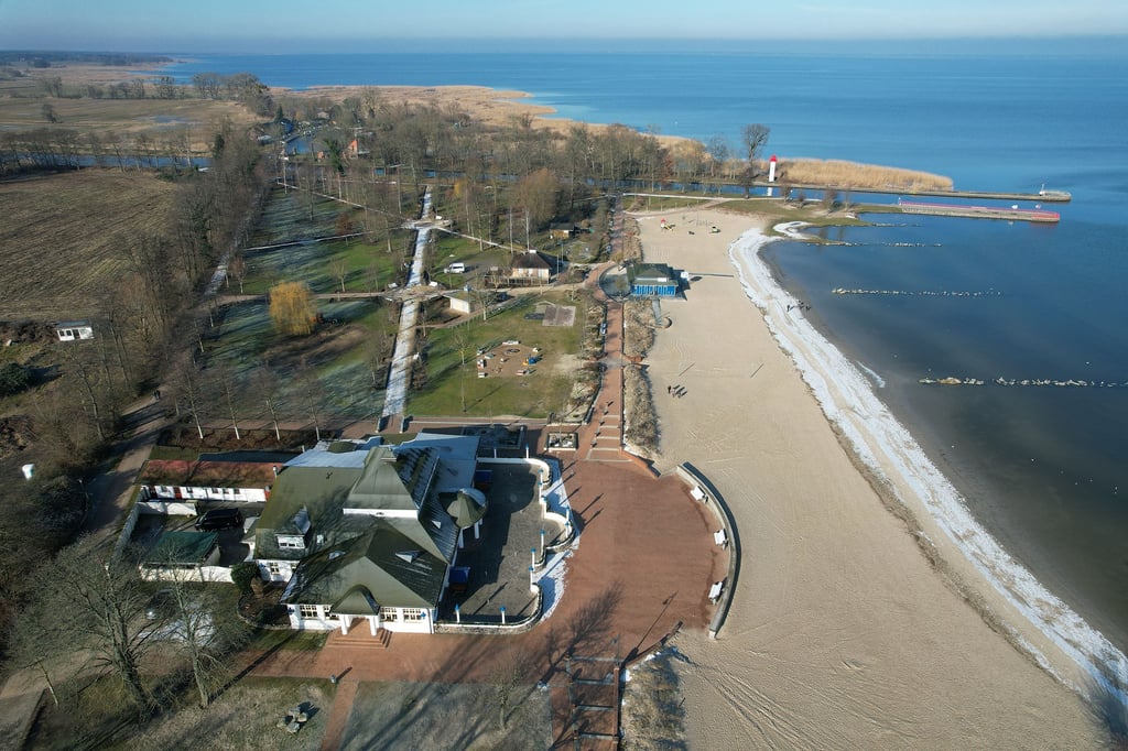 Strand, Stettiner Haff, Seebad, Tourismus, Entwicklung