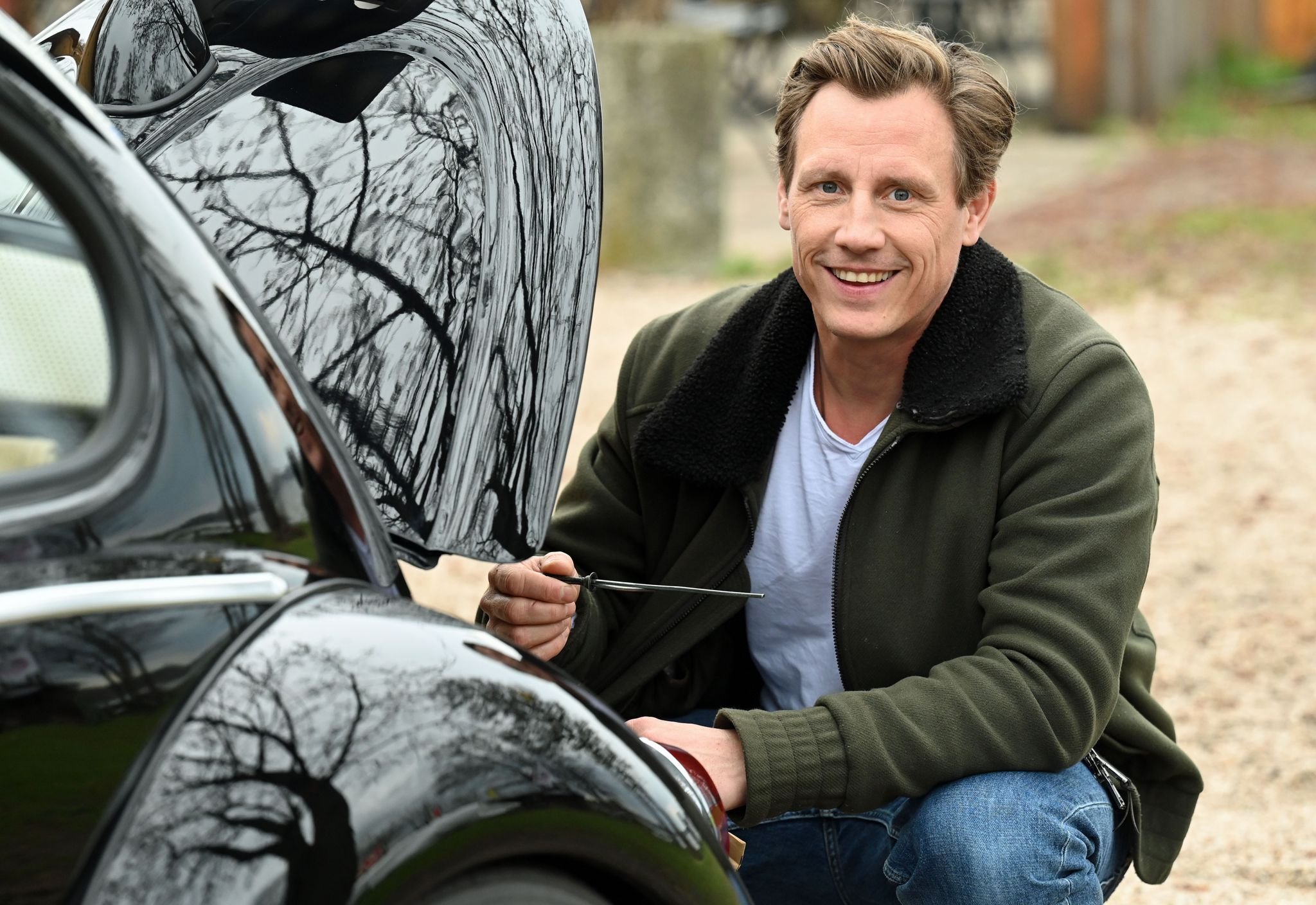 Schauspieler Patrick Kalupa schraubt 15 Jahre an VW Käfer