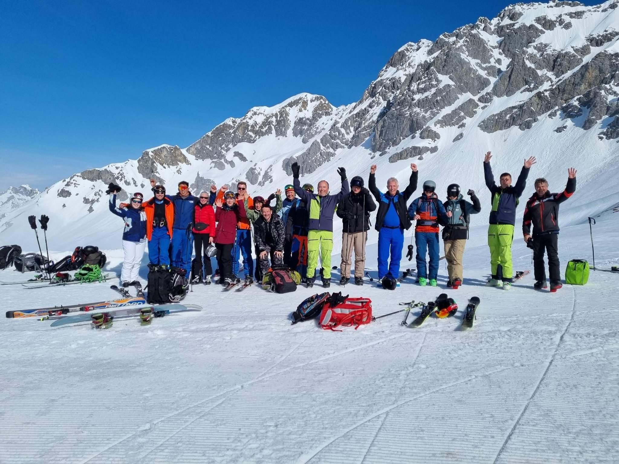 Saisonabschluß auf der Ulmer Hütte am Arlberg