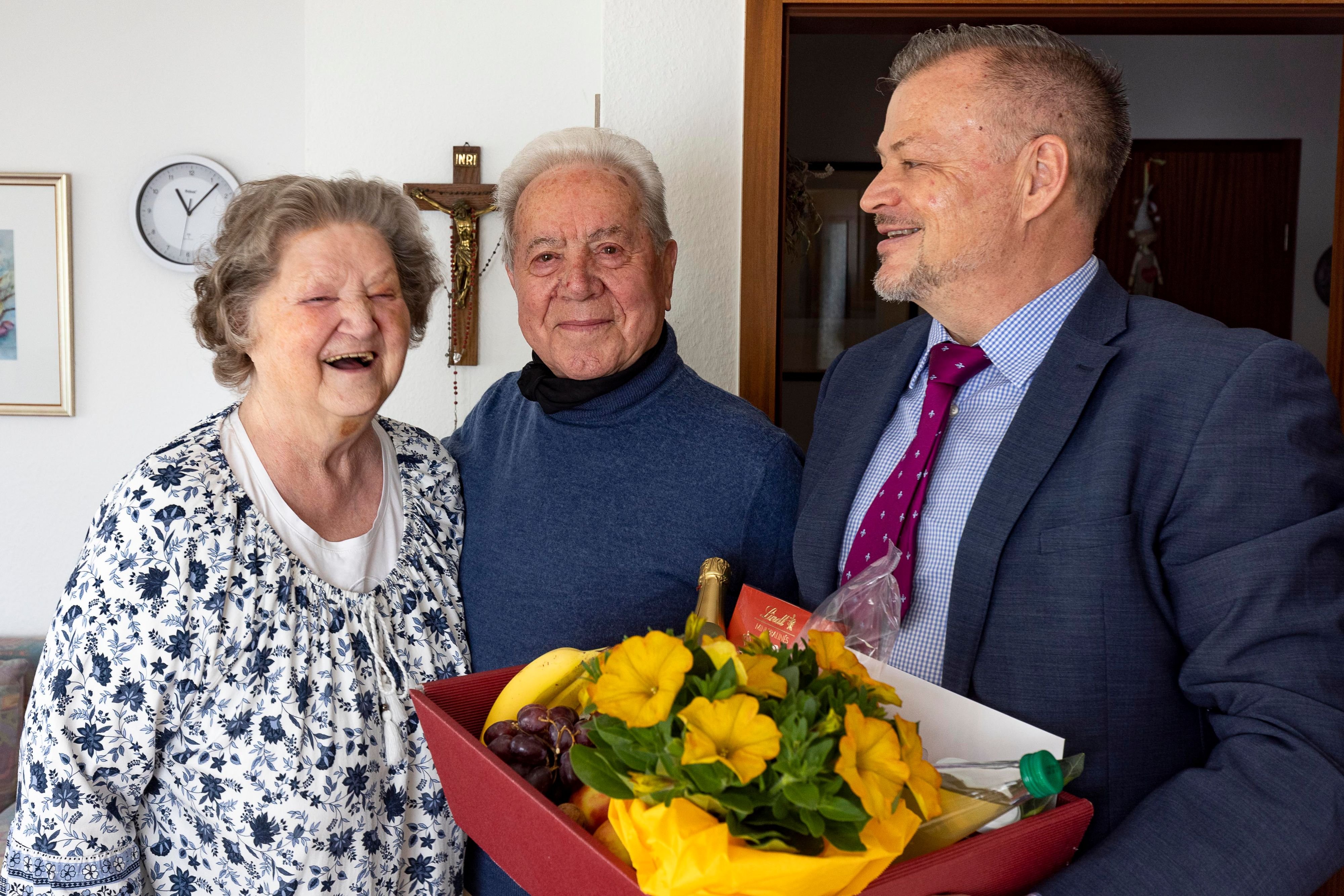 Anna und Franz Rehm aus Nonnenhorn feiern eiserne Hochzeit