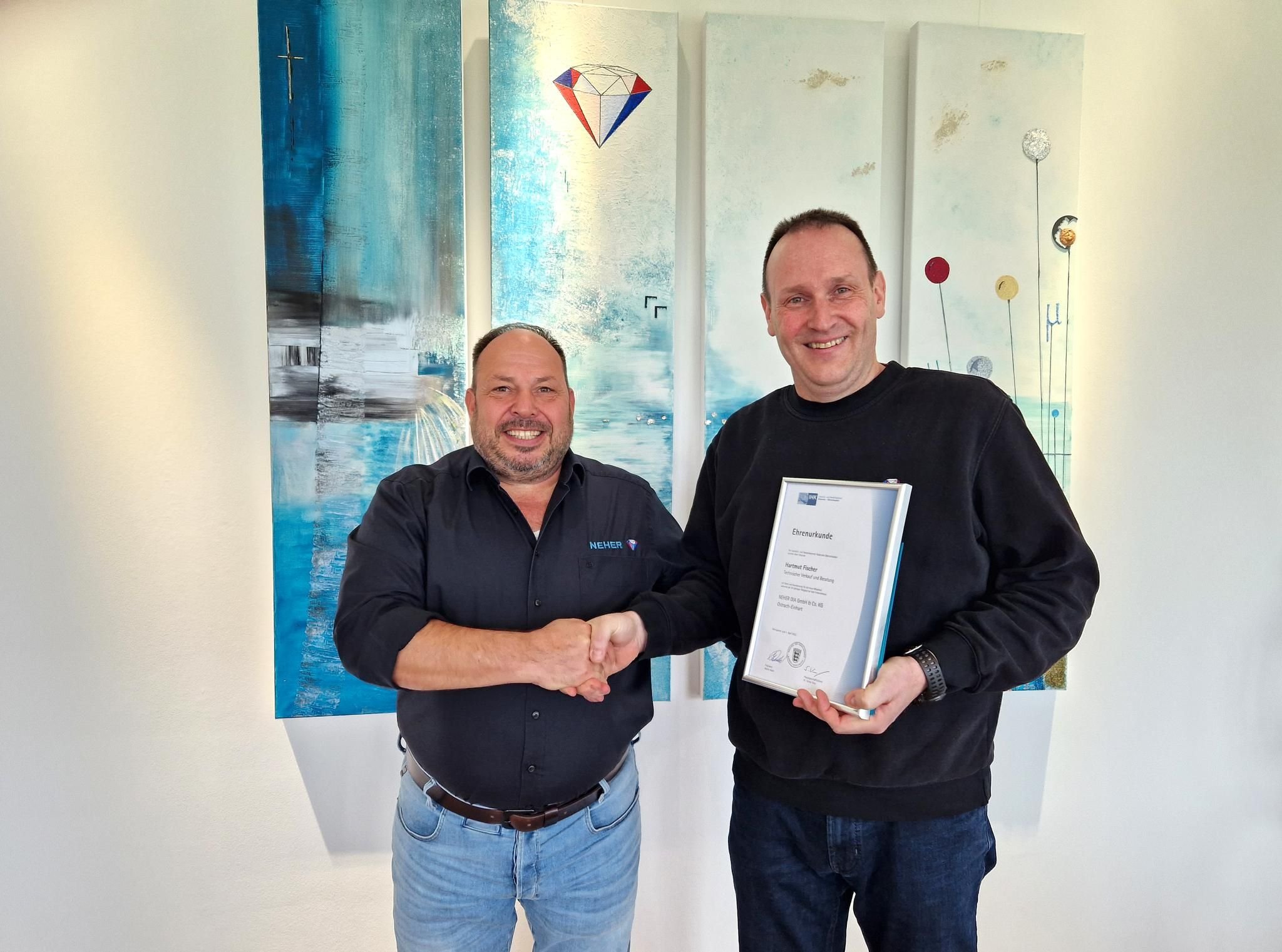 30 Jahre Betriebszugehörigkeit bei der Neher Dia Gmbh