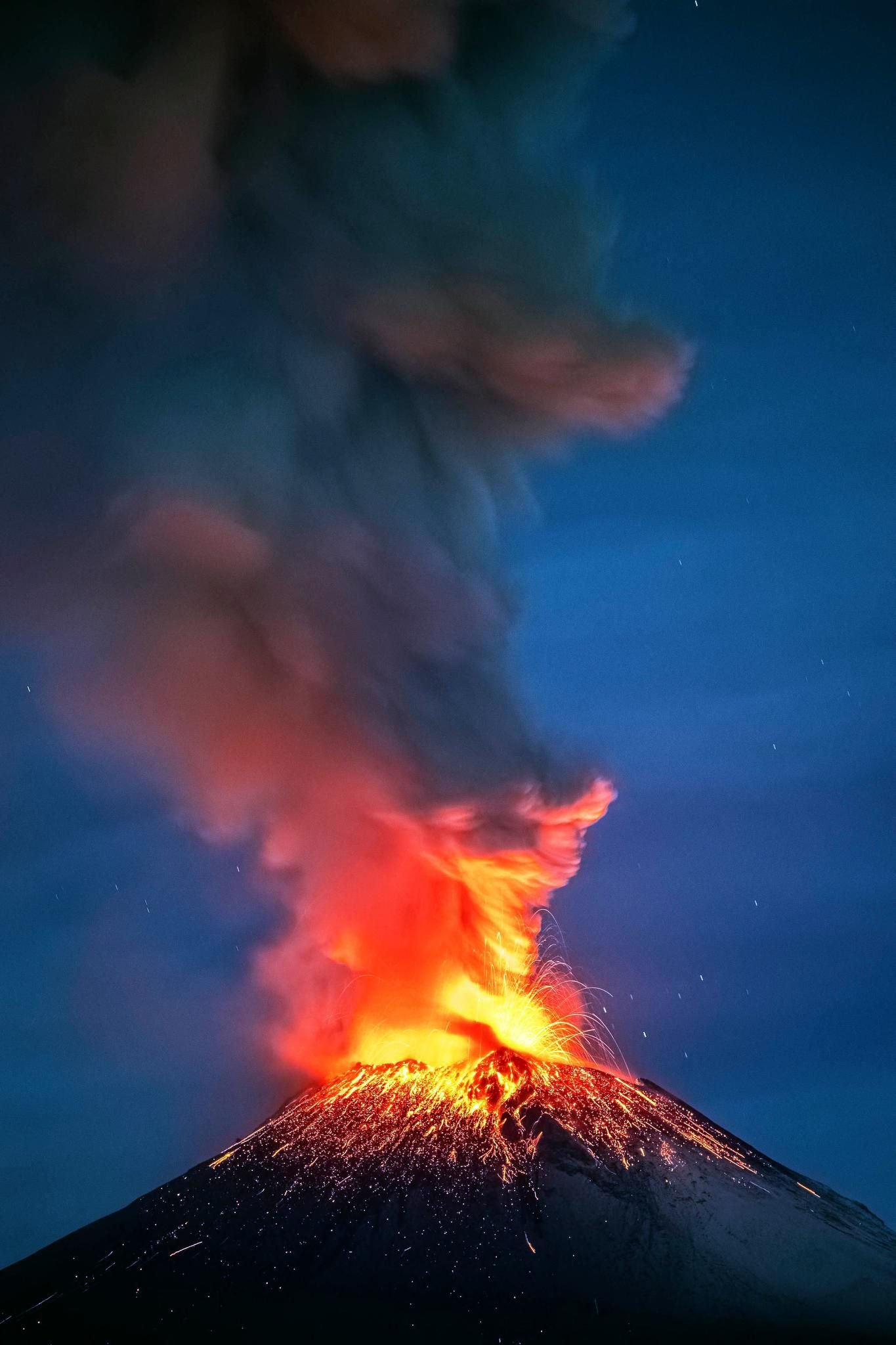 Vulkan Popocatepetl in Mexiko