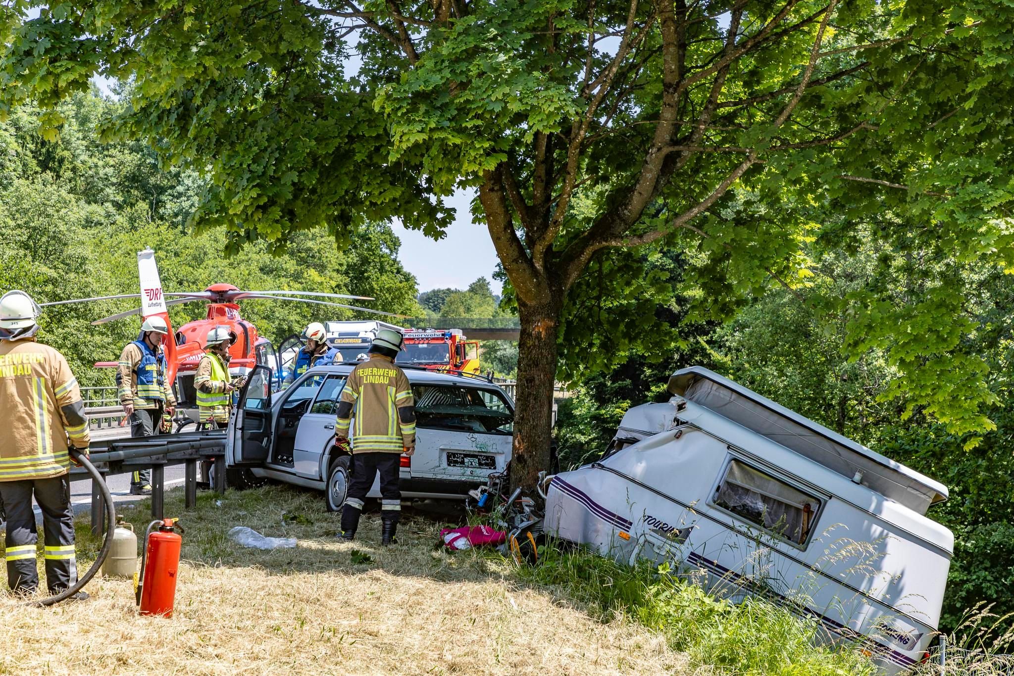 Unfall bei Lindau: Stau auf der B31